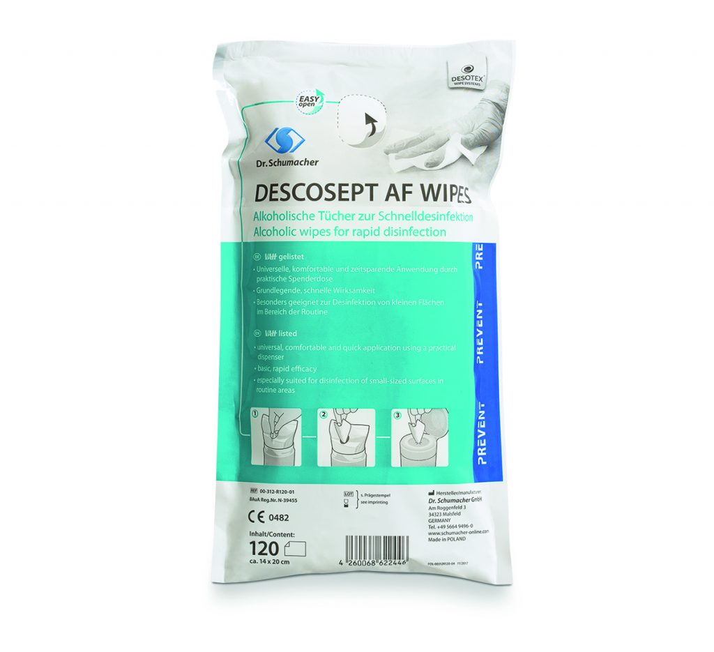 DESCOSEPT AF WIPES - Tücher zur Desinfektion - Lafosan